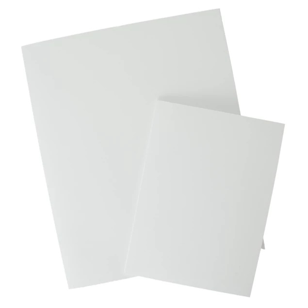 Tyndell Smooth White Folder - Portrait Folders Mounts