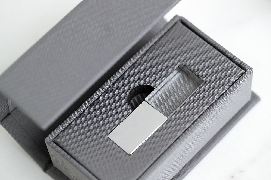 Luxe Fabric USB Box - Flash Drive Packaging - Tyndell Photographic