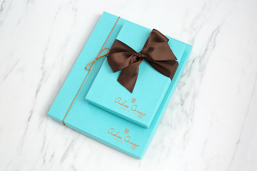 Robin Egg Blue Deluxe Portrait Box - Tyndell Photographic