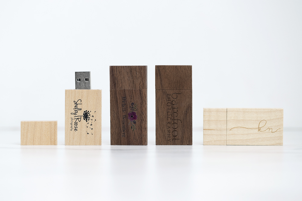 Walnut Wood Flash Drive - Tyndell Photographic