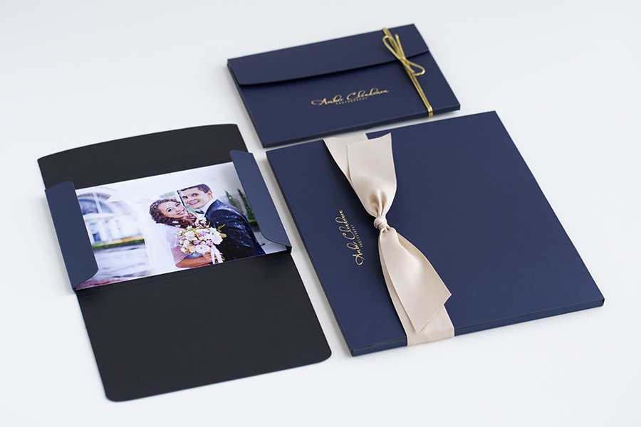 Marine Blue Portrait Envelope | Tyndell Photographic