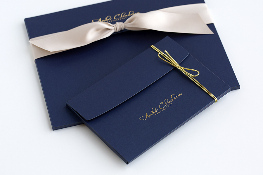 Marine Blue Portrait Envelope | Tyndell Photographic